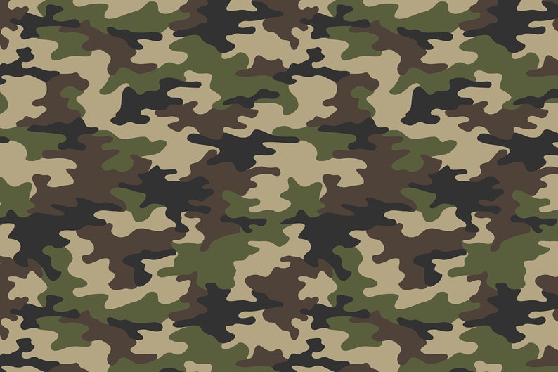 18 X 12 Old School Camo Heat Transfer Vinyl Pattern Hunter - Etsy
