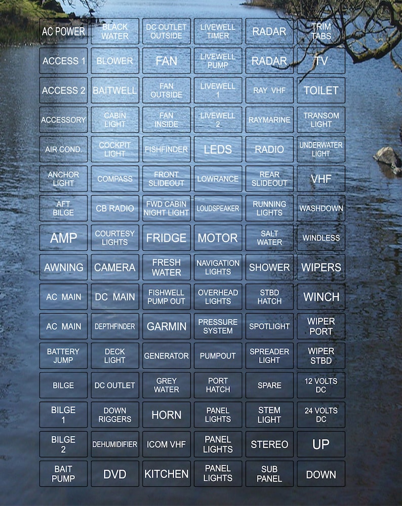 96 Die Cut Clear Adhesive Sticker With White Letters Pack Boat Dash ...