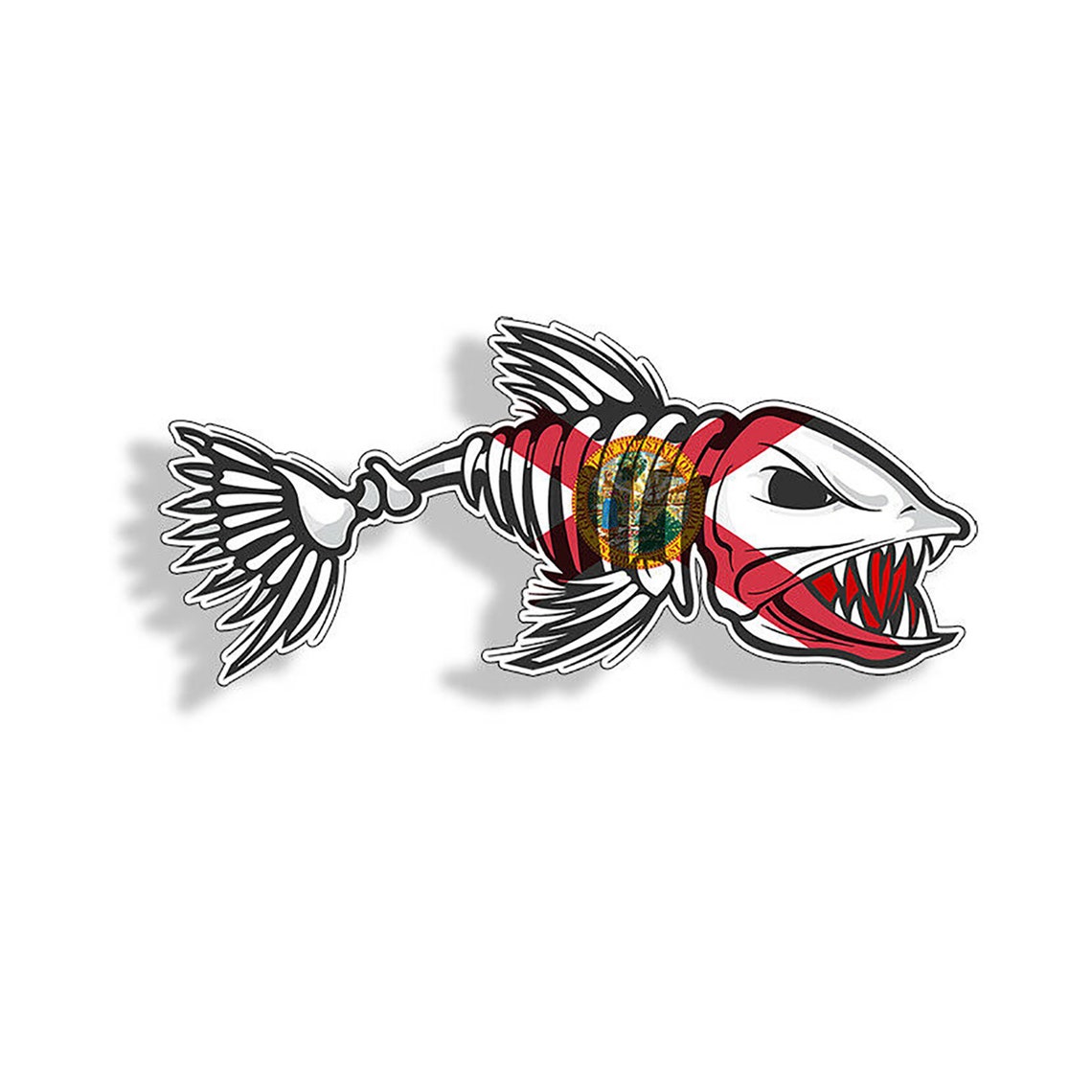 Florida Bonefish Sticker FL State Bone Fish Fishing Car Truck - Etsy