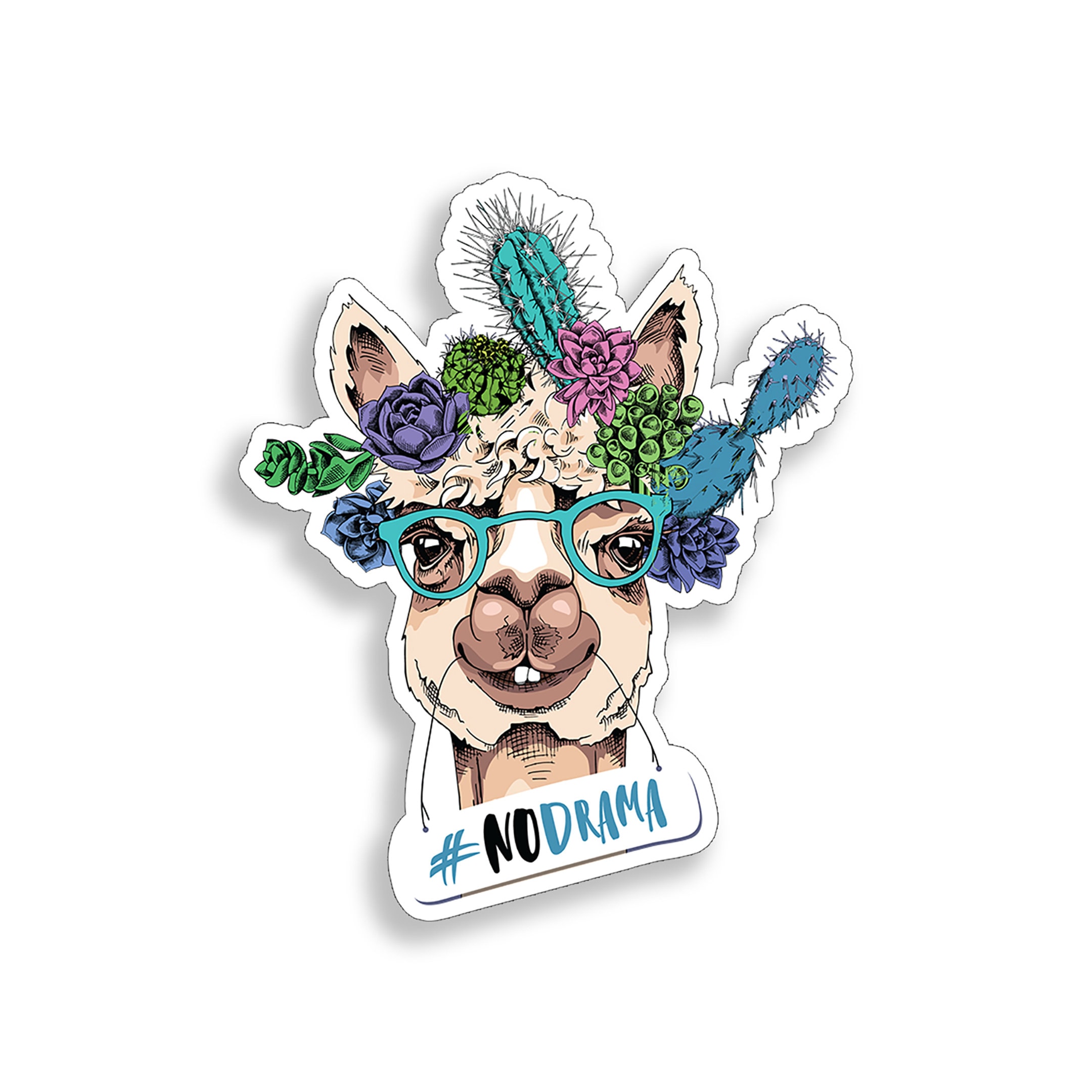 Llama Sticker Pack Drama Llama No Probllama Stickers Paper Stickers ...