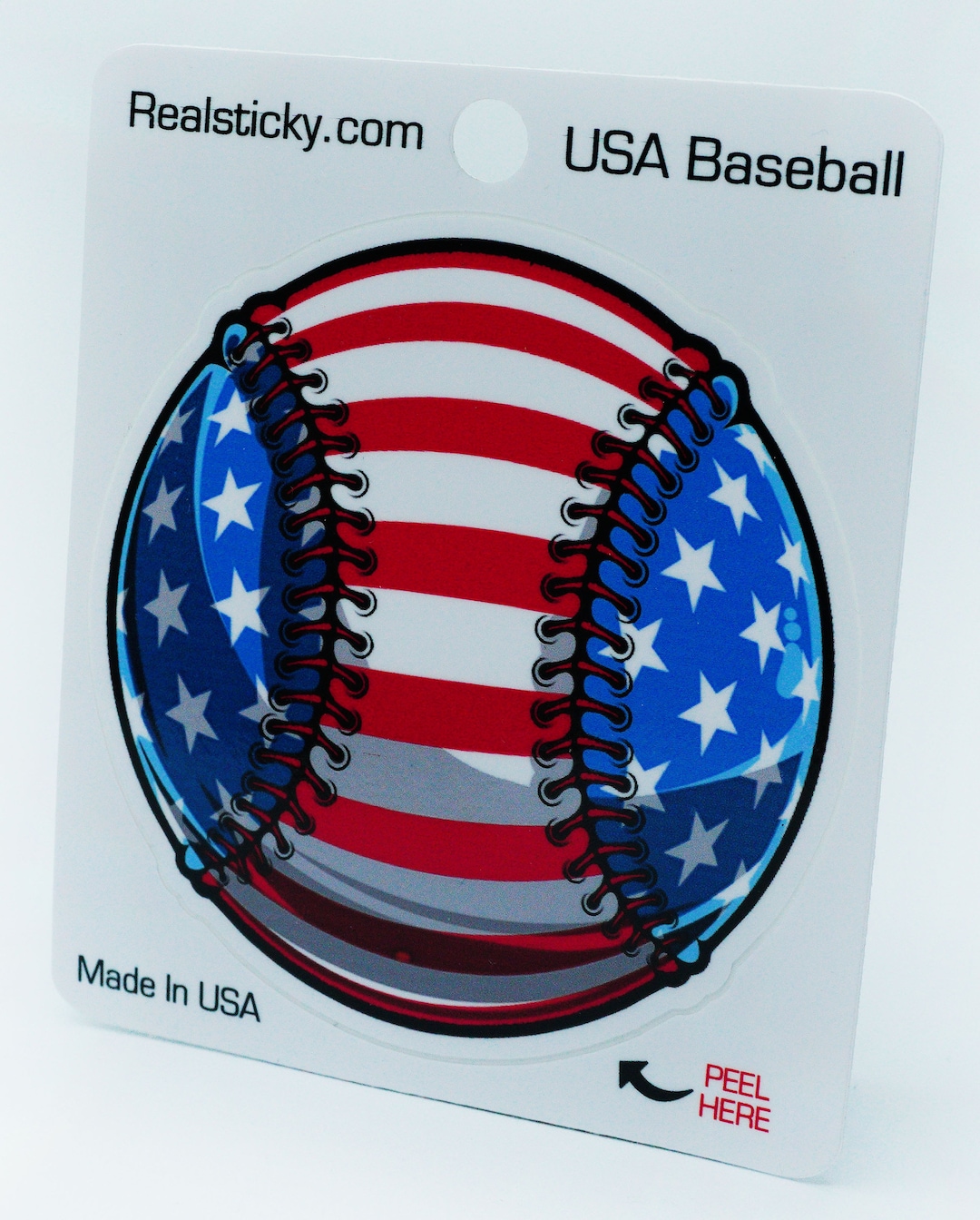 4" USA Baseball Sticker American Patriotic Sports School Team Decal ...
