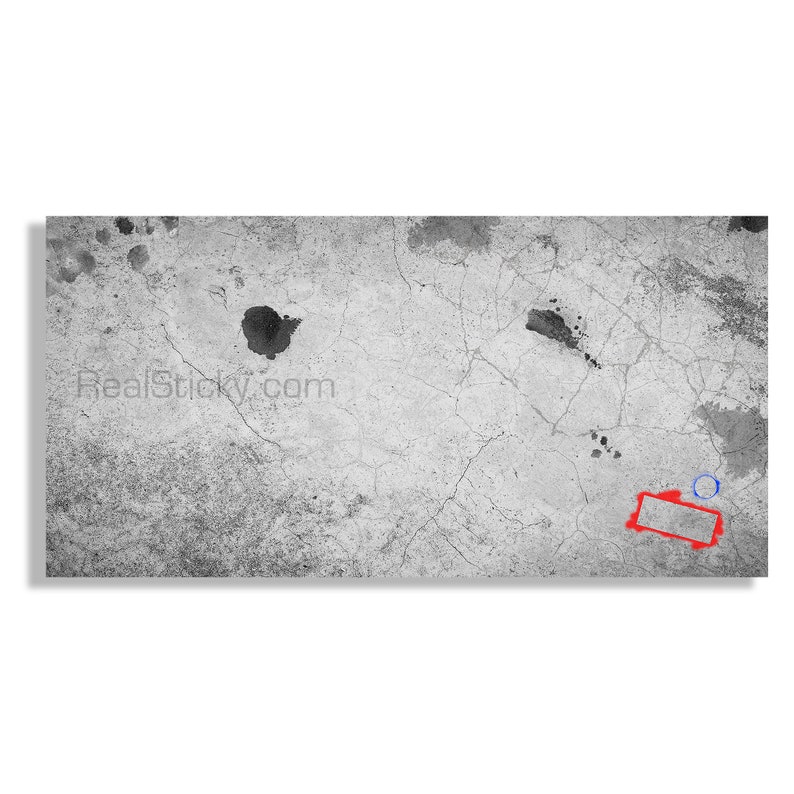 1/10 Scale RC Car Garage Floor Sticker Oil Spot Concrete Shop Printed ...