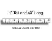 White Sticky 40 Inch Ruler Self Adhesive Sticker for Fishing - Etsy