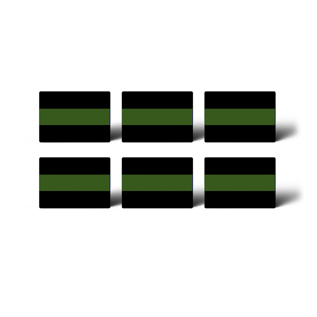 Mini Green Line Sticker Military Law Enforcement OD Police Army Car ...