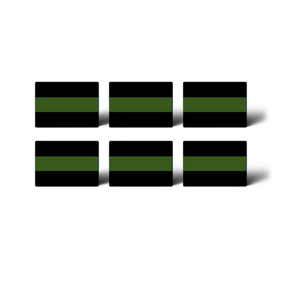 Mini Green Line Sticker Military Law Enforcement OD Police | Etsy