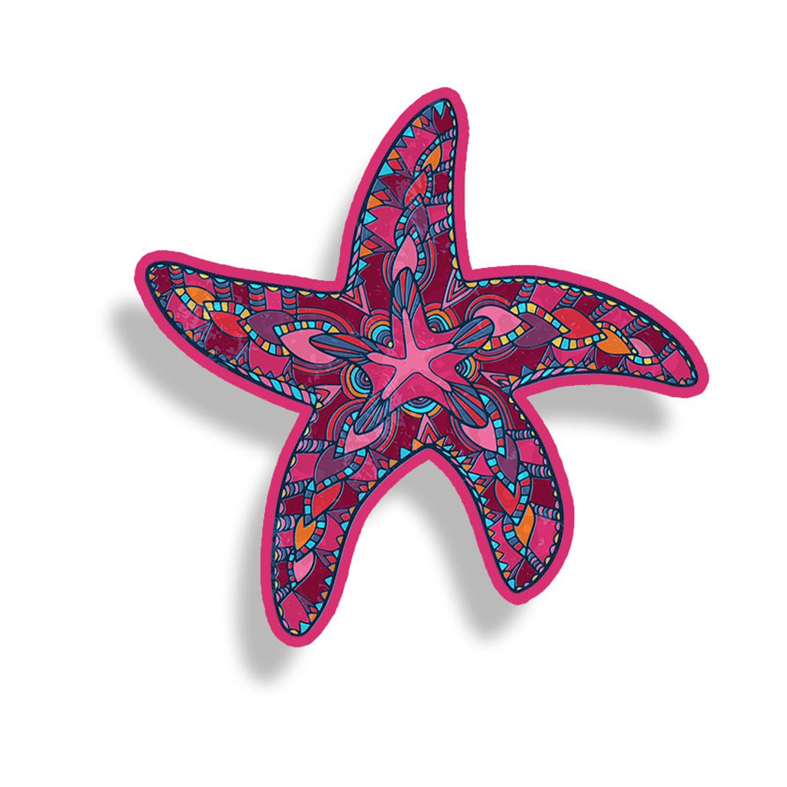 Starfish Sticker Die Cut Digitally Printed Vinyl Graphic for - Etsy