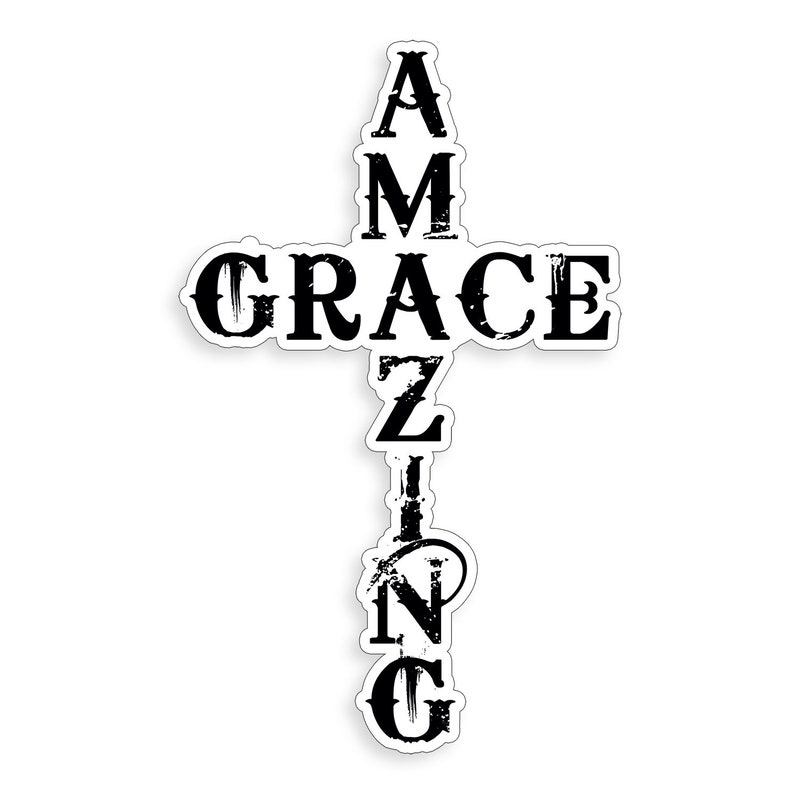 Amazing Grace Cross - Etsy