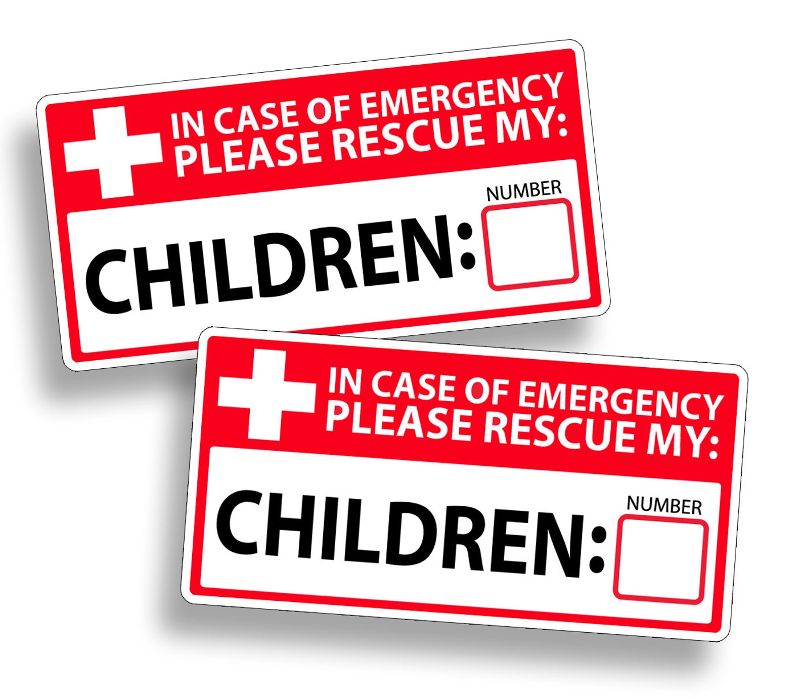 Children Emergency Child Rescue Sticker Vinyl Decal 1st First Aid ...