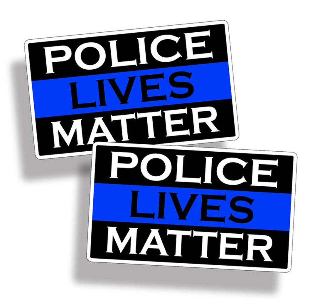 Police Lives Matter Sticker Thin Blue Line Car Truck Cup Laptop Graphic ...