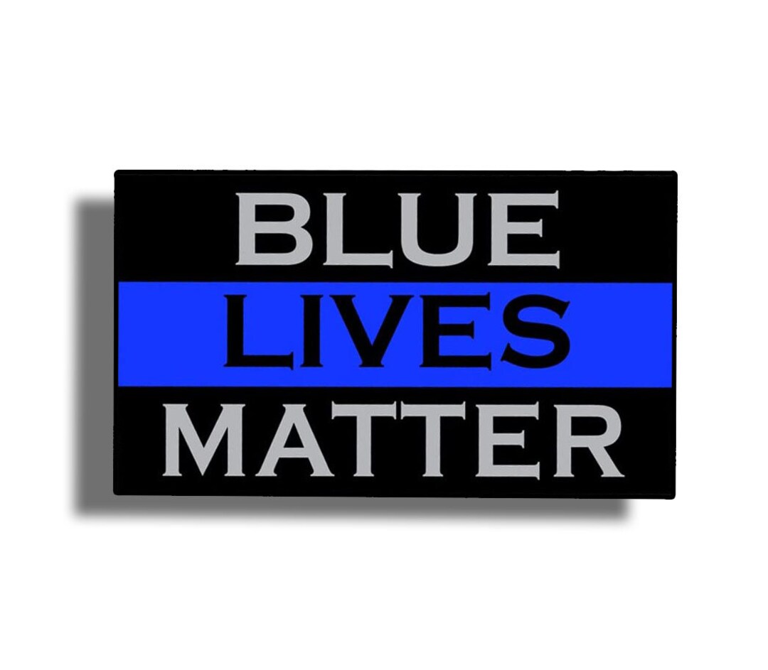 Blue Lives Matter Sticker Thin Blue Line Car Truck Cup Laptop Graphic ...