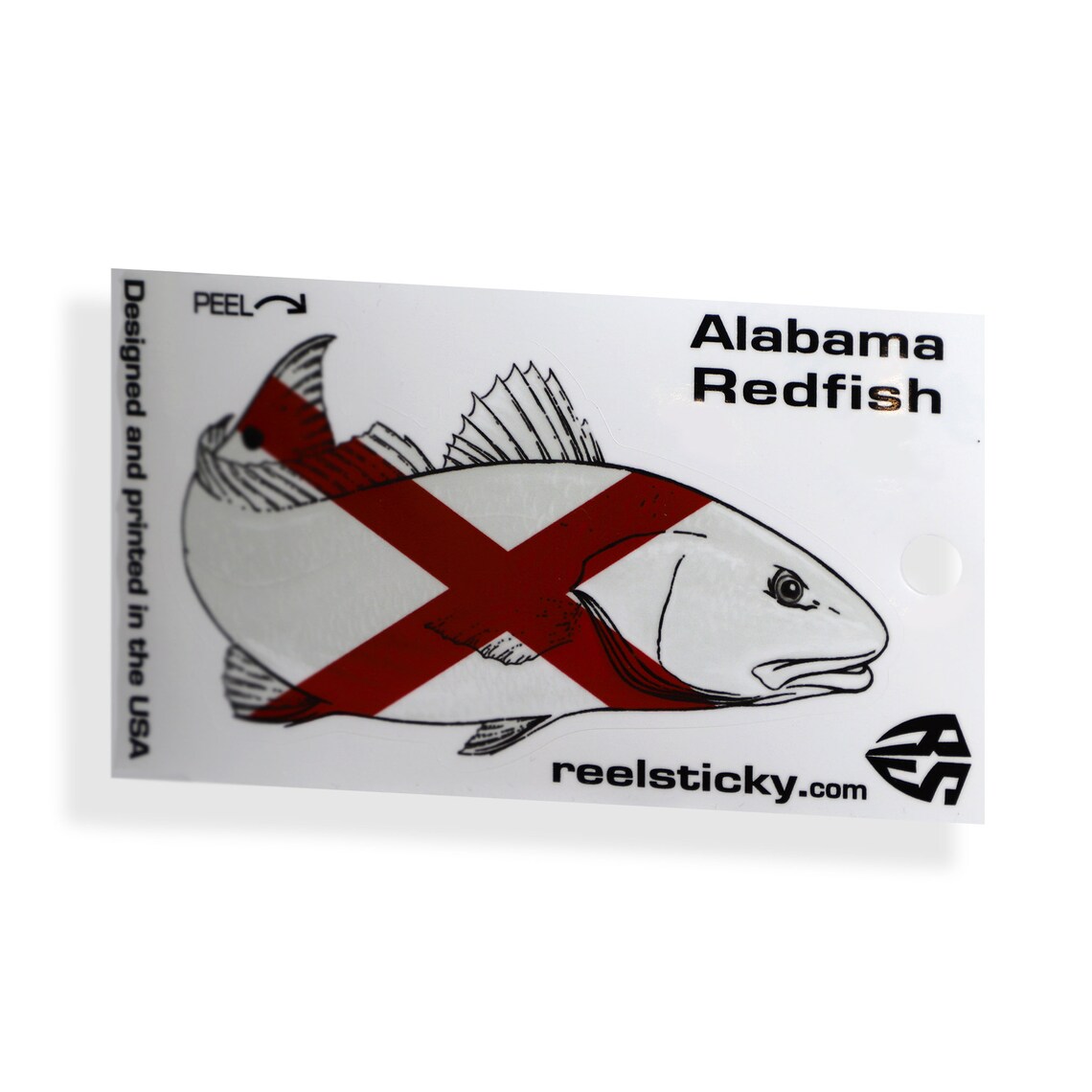 Alabama AL Redfish Red Fish Sticker Printed Digital Vinyl Decal Fishing ...