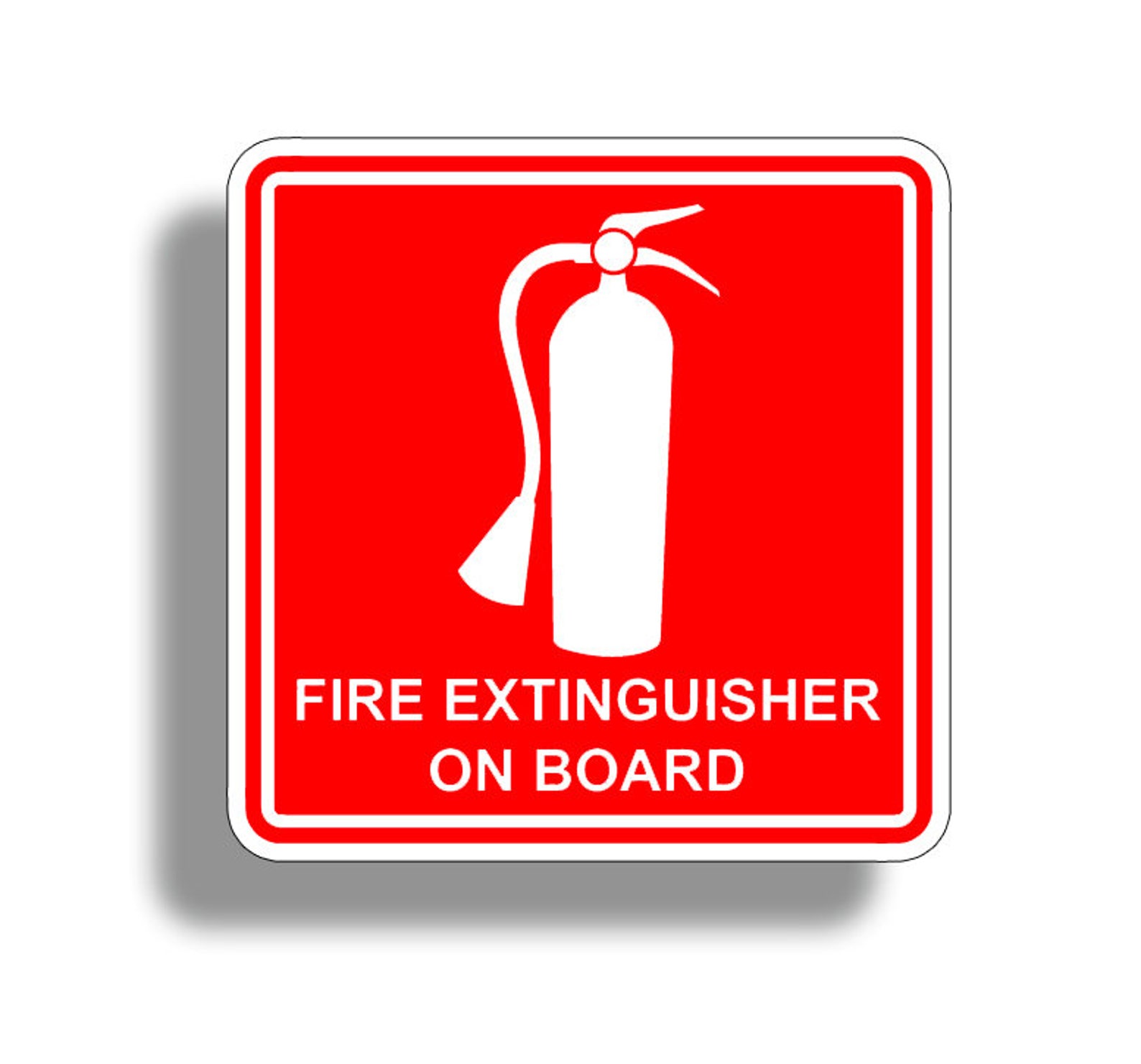 Fire Extinguisher on Board Safety Stickers Decal Rescue - Etsy