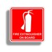 Fire Extinguisher on Board Safety Stickers Decal Rescue Emergency Boat ...