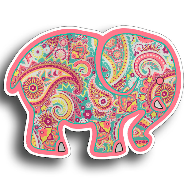 Elephant Car Decal - Etsy