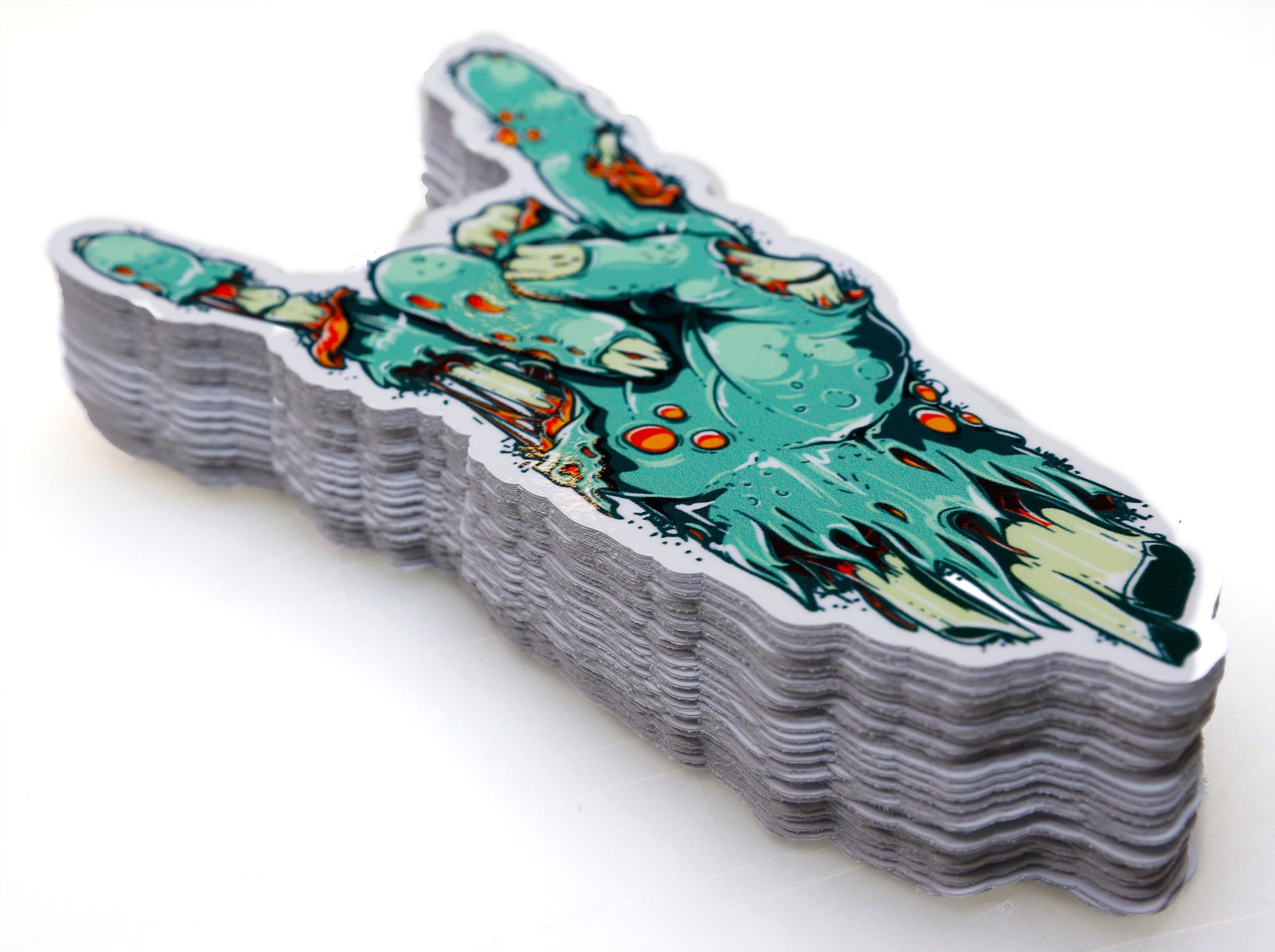 Zombie Rock N Roll Sticker Die Cut Digitally Printed Vinyl | Etsy