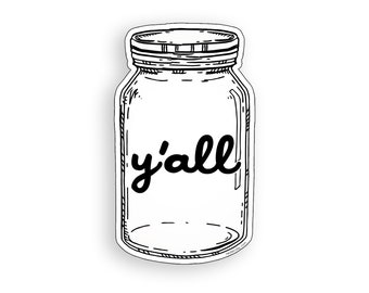 Y'all Sticker Southern Country Saying Printed Vinyl Cup | Etsy