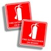Fire Extinguisher on Board Safety Stickers Decal Rescue Emergency Boat ...
