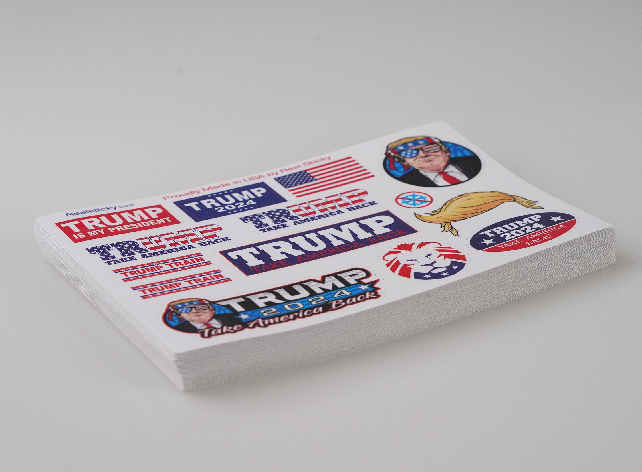 14 Trump Hard Hat Helmet Sticker Sheet USA POTUS 2024 Mini Pack Phone ...