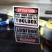 Tool Box Warning Sticker Step Away From My Toolbox Funny Custom Printed ...