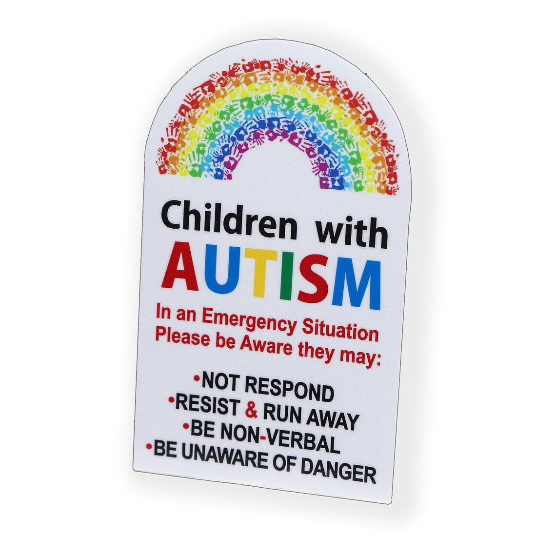 Children With Autism Sticker Safety Alert Door Wall Window - Etsy