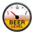 Black Beer Meter Gauge Sticker Funny Refrigerator Keg Fridge Man Cave ...