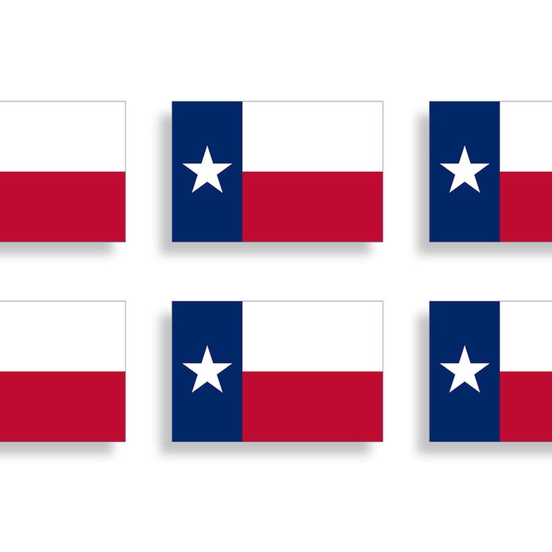 Texas State Flag Decals - Etsy