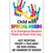 Special Needs Child Sticker Car Truck Window Vehicle Emergency | Etsy