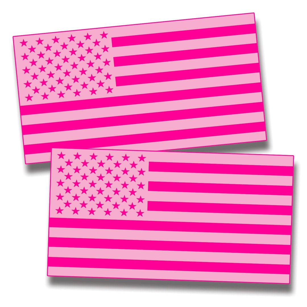 Pink USA Flag Sticker Decal 2nd Amendment 2A Law Enforcement Police ...