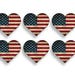 6 Mini Rustic American Flag Stickers USA Vinyl Die Cut Decals - Etsy