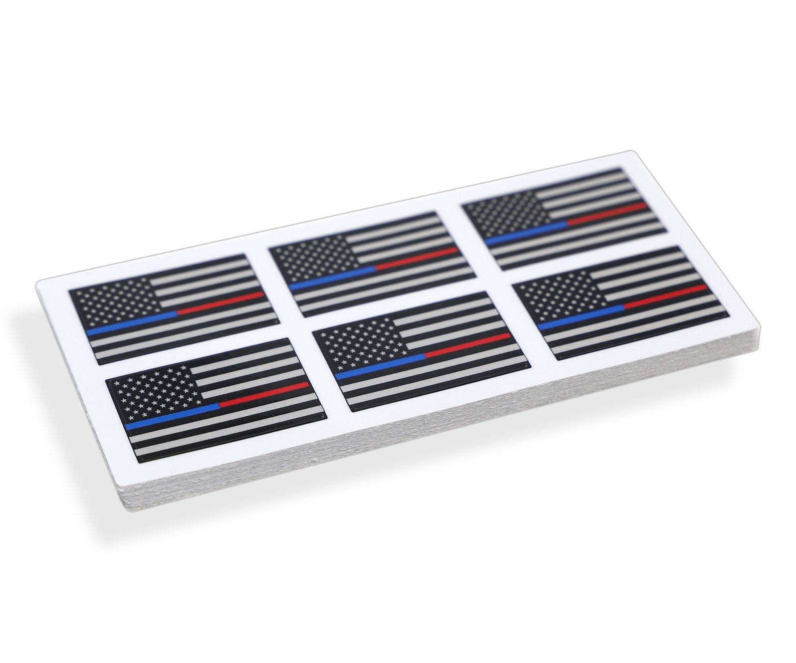 Mini Blue /red Line USA American Flag Stickers Police Law - Etsy