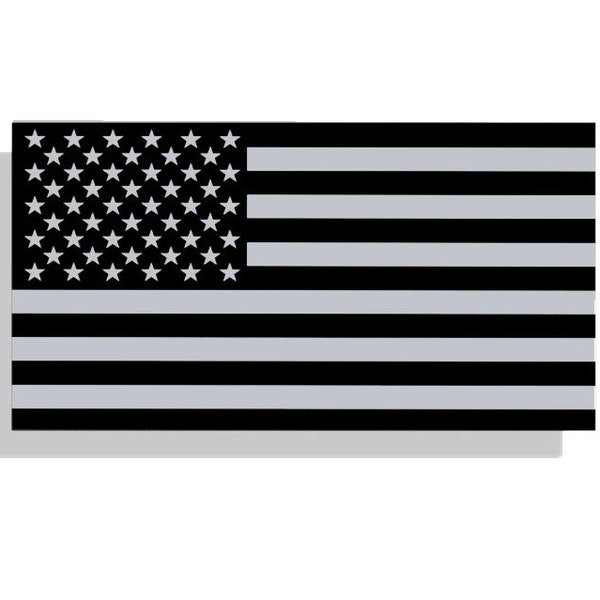 Black and Gray American Flag - Etsy