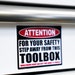 Tool Box Warning Sticker Step Away From My Toolbox Funny Custom Printed ...