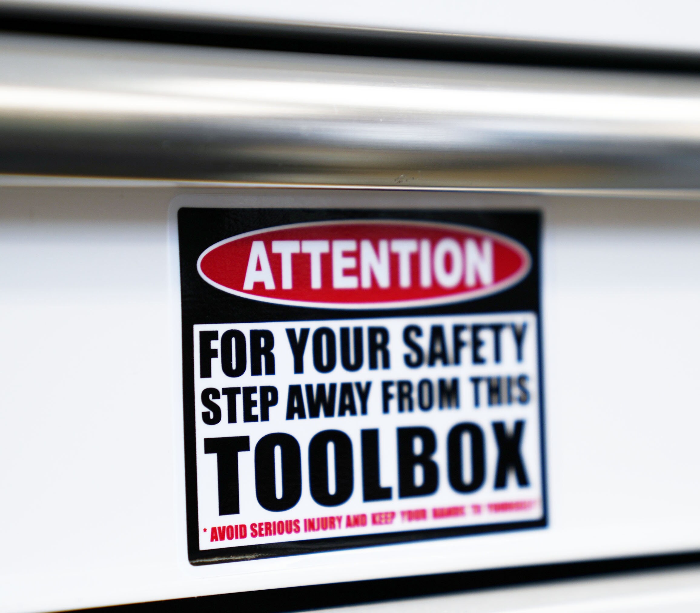 Tool Box Warning Sticker Step Away From My Toolbox Funny Custom Printed ...