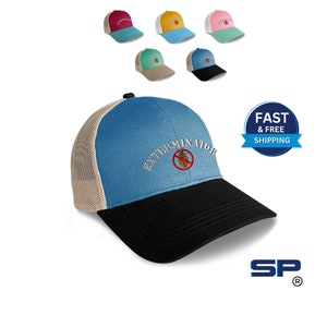 Baseball Cap Trucker Hat Pest Control Exterminator Embroidery Others ...