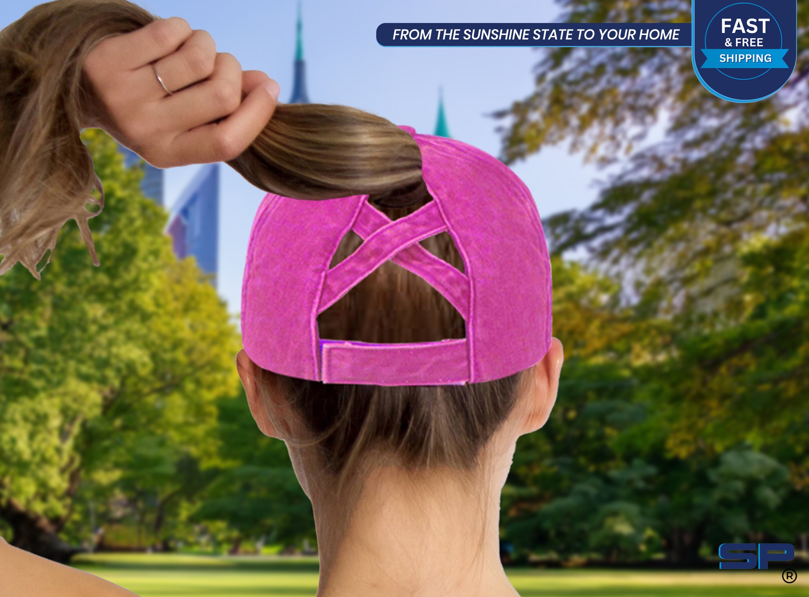 High Ponytail Hat Ponytail Ball Cap Embroidered Hat Ponytailcap Girls ...