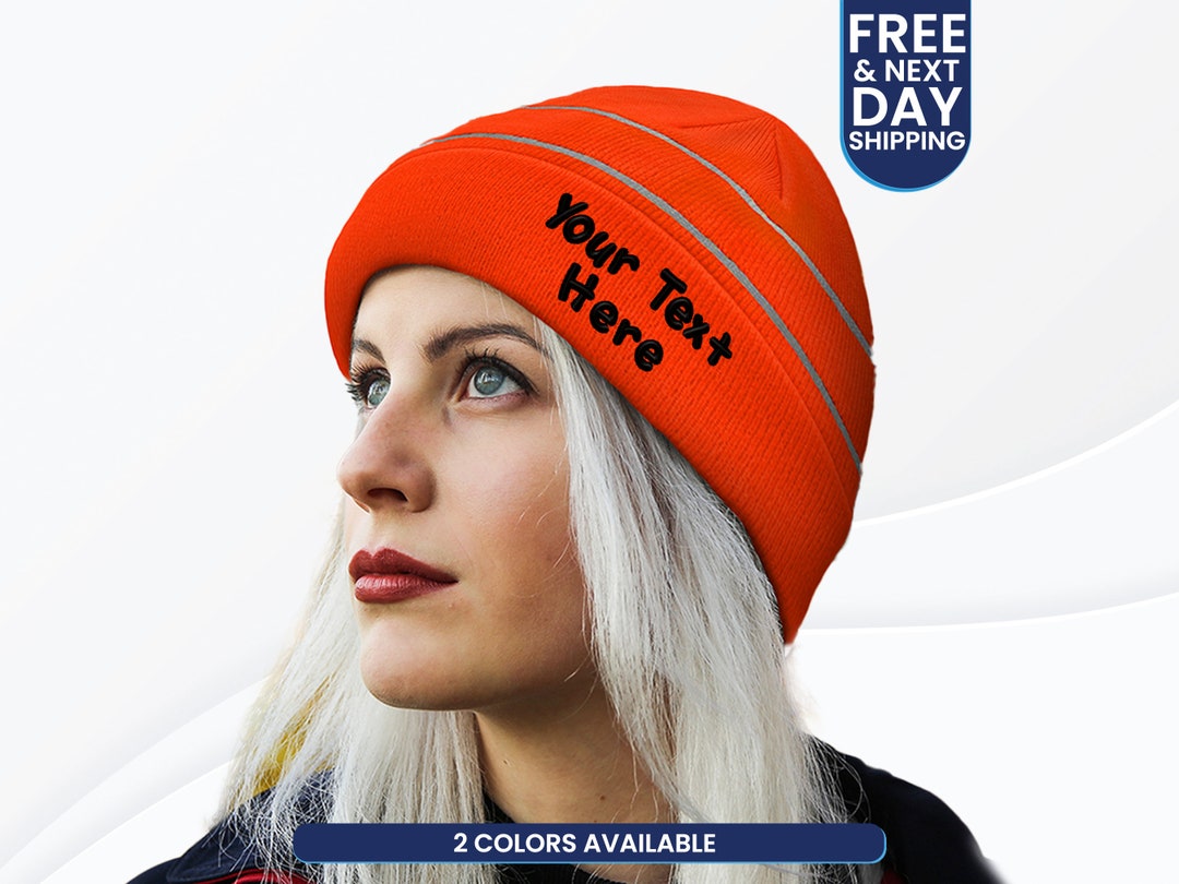 Reflecting Cap Giftful Beanie Cap Formen Embroidered Reflective Hat ...
