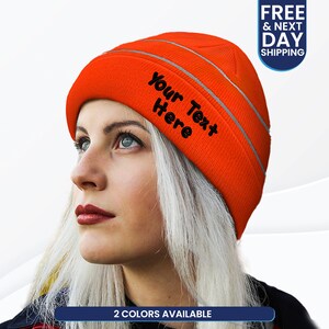Reflecting Cap Giftful Beanie Cap Formen Embroidered Reflective Hat ...