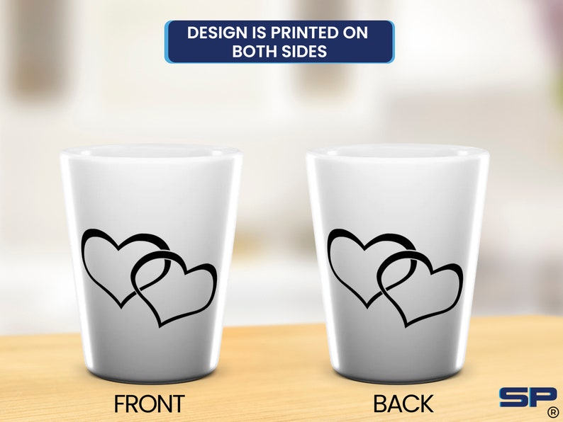 Ceramic Shot Glass Hearts Holidays and Occasions Valentines Day Unique ...