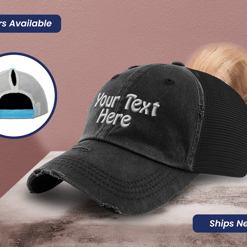 Ponytail Hat Running - Etsy