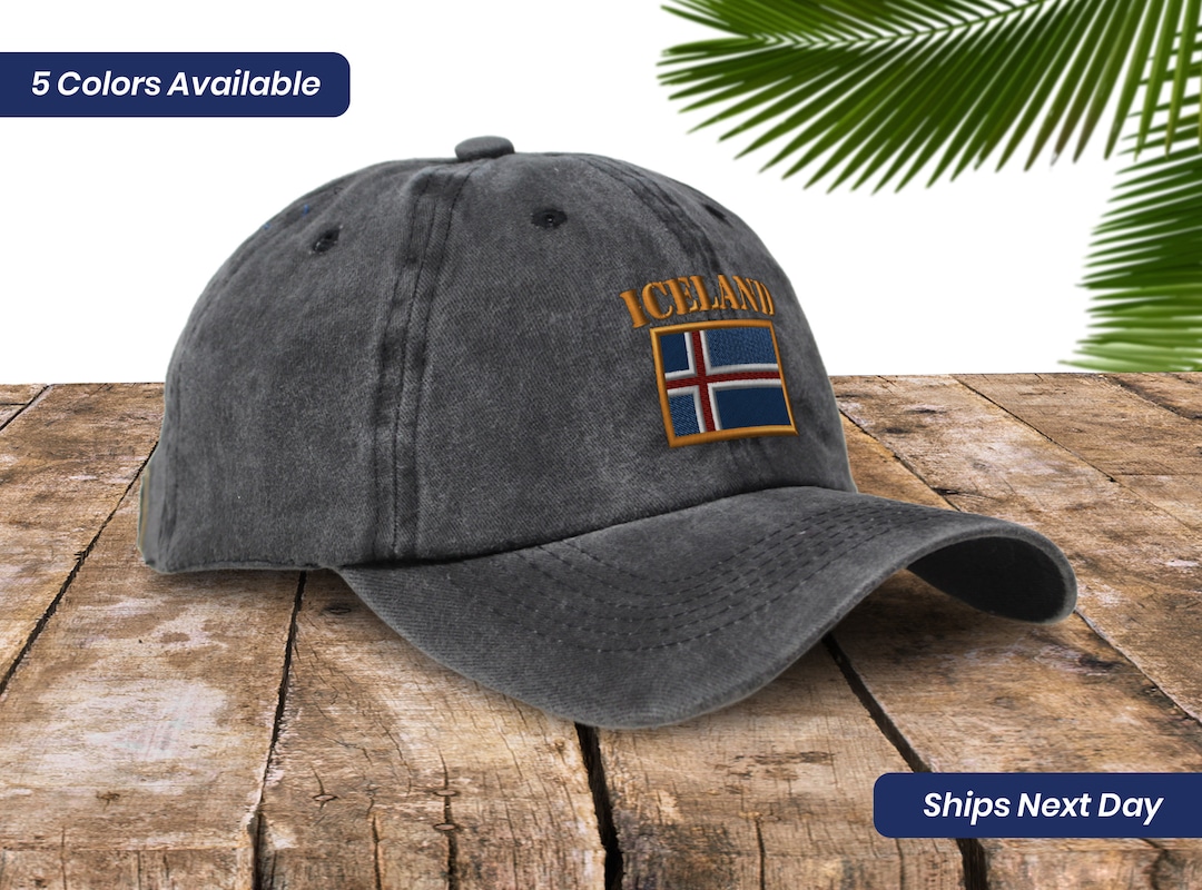 Soft Baseball Cap Dad Dad Hat Iceland Flag Embroidery Vintage Hats ...