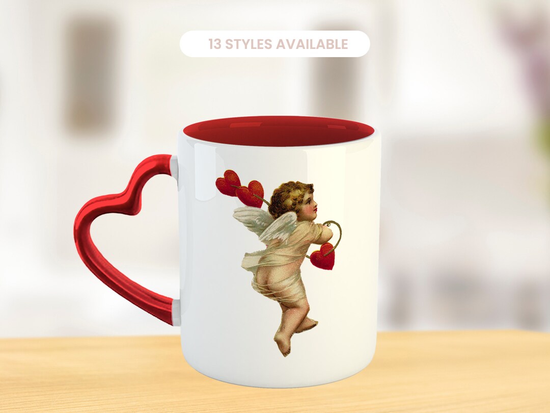 Custom Ceramic Mugs Little Baby Angel Hearts Holidays and Occasions Tea ...