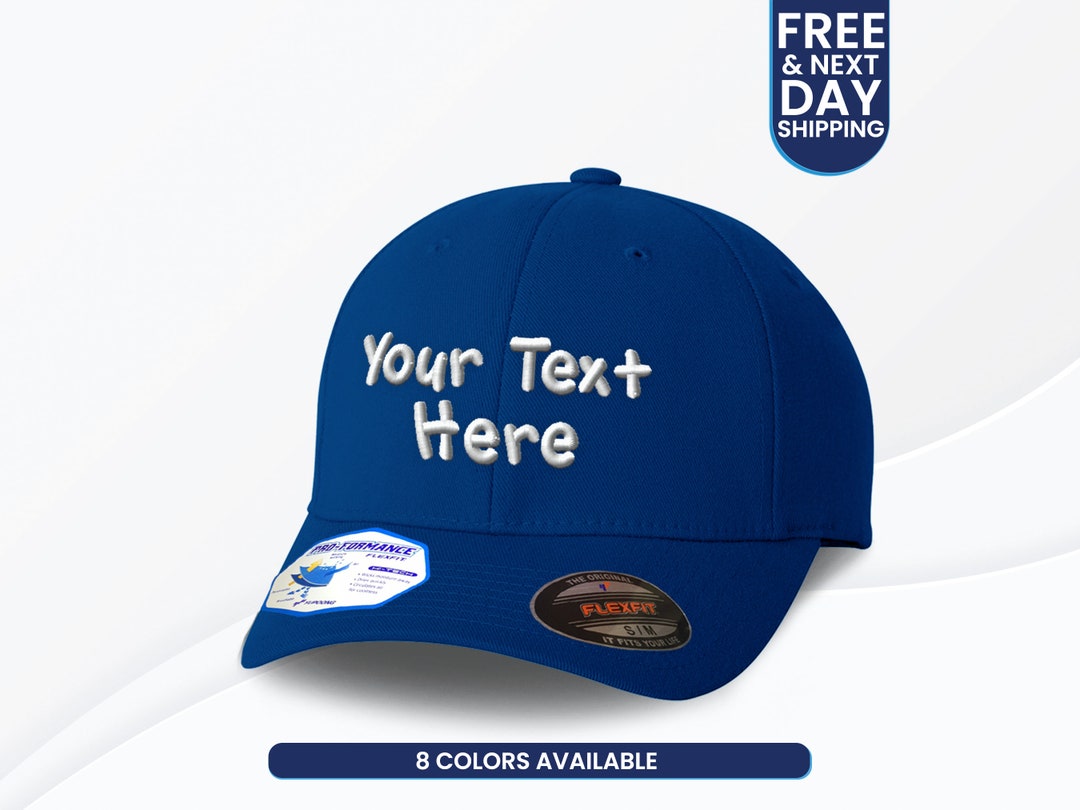 Flexfit Baseball Cap Custom Text Hat Embroidered Cap Customized Gift ...