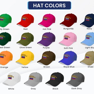 Baseball Caps for Men and Women Embroidered Ball Caps Venezuela Flag ...