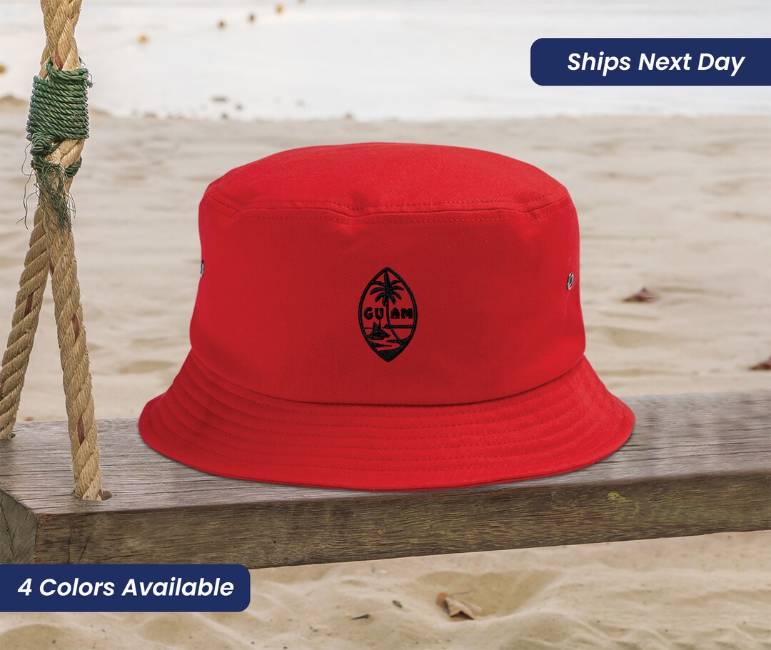 Bucket Hat Bucket Hats for Men Fisher Hat Seal of Guam Embroidery ...