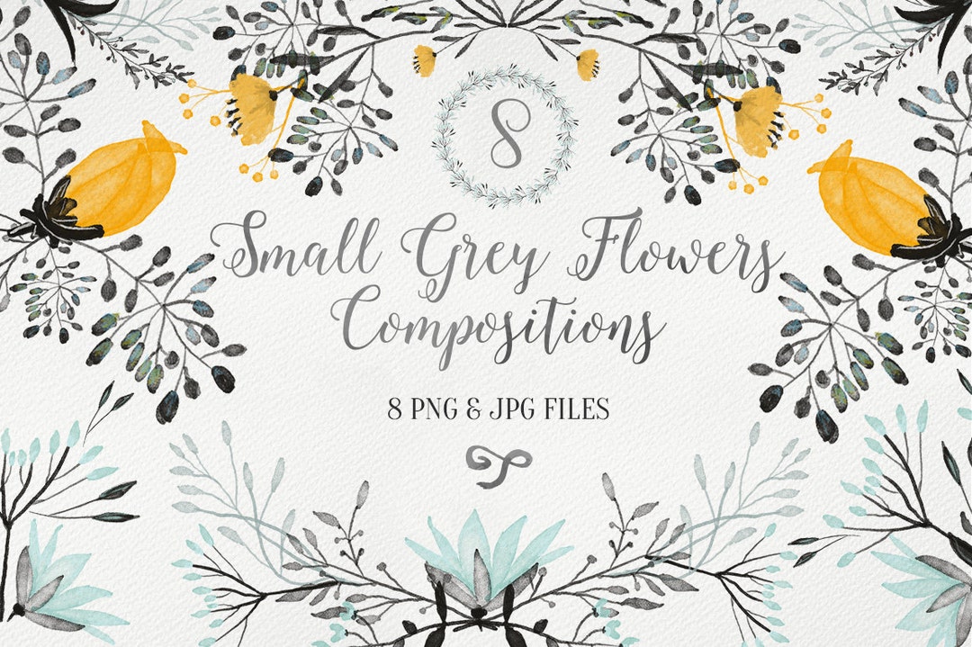 Small Grey Flowers - Etsy