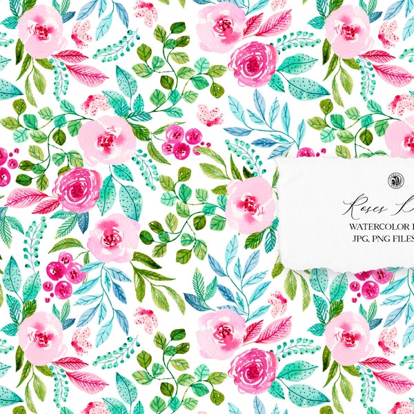 Hand Painted Roses - Etsy