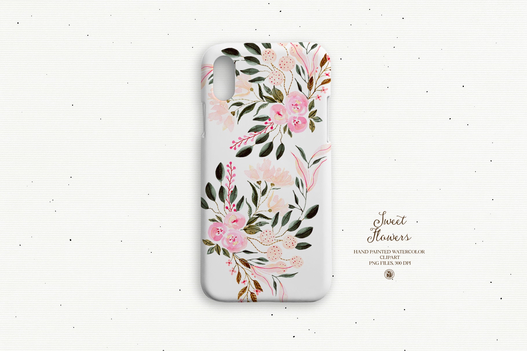 27 Watercolor Hand Painted Clipart, Floral Clipart, Digital Flowers for ...