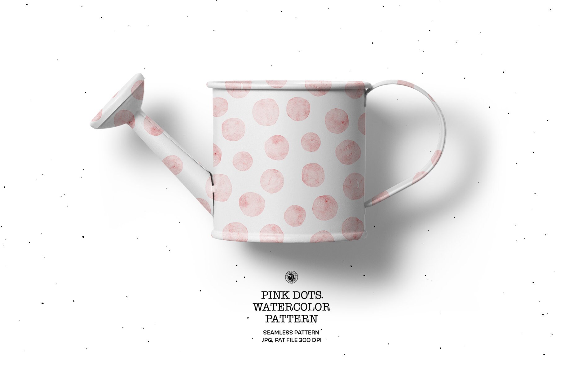 Pink Dots Watercolor Seamless Hand Painted Pattern, Abstract Pattern ...