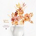 28 Watercolor Hand Painted Clipart, Floral Clipart, Digital Flowers for ...