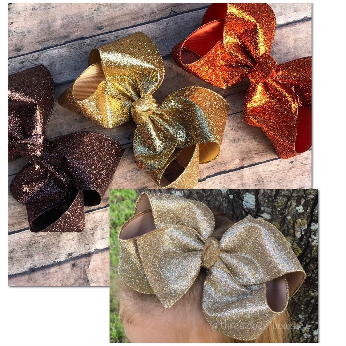 Glitter Boutique Bows Hair Bows For Girls | Etsy